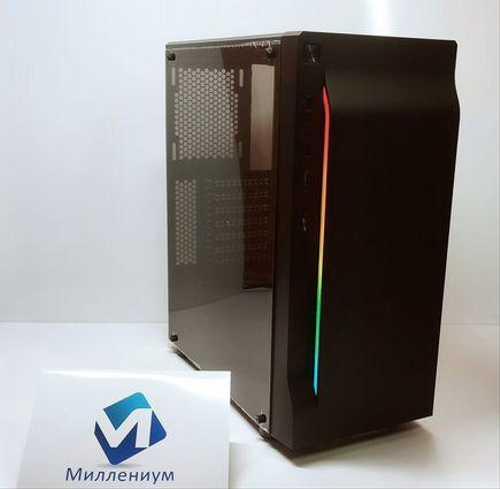 Корпус для пк ATX BoxIT 4707BB с RGB и окном