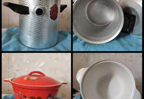 Молоковарка и чугунная кострялю из СССР