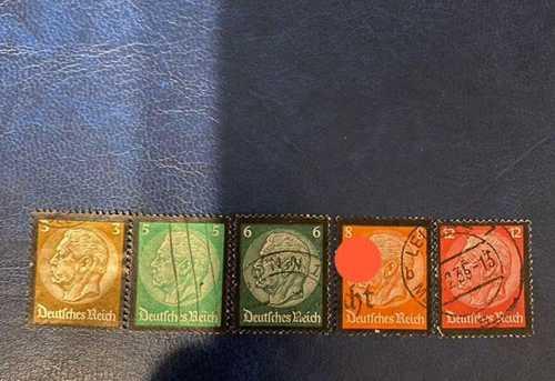 Почтовые марки германии 1934 г