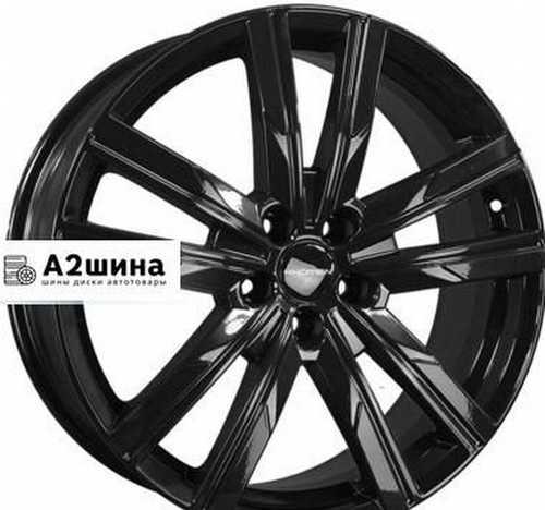 Диски Khomen Wheels KHW1905 (Geely Monjaro/Tugella) Black 7,5*19 5*108 ET46 63,4