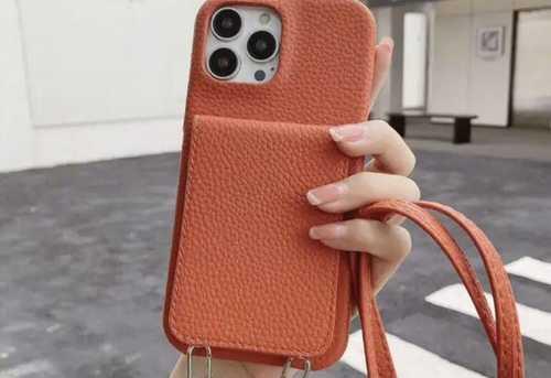 Чехол на iPhone 12 pro оранжевый