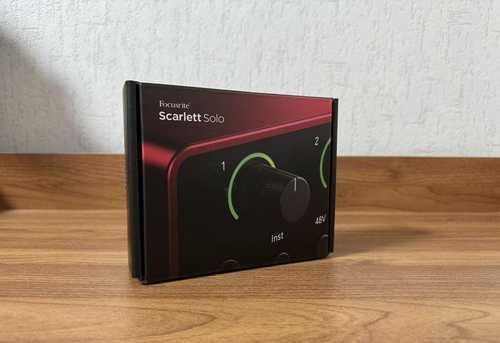 Аудиоинтерфейс Focusrite Scarlett Solo 4th Gen