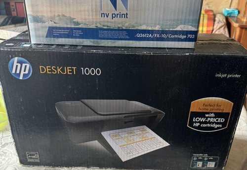 Принтер HP Deskjet 1000 новый