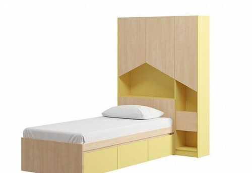 Кровать Пенни-2 90 Mustard Plywood