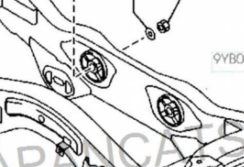 Сайлентблок заднего подрамника Mazda CX-9