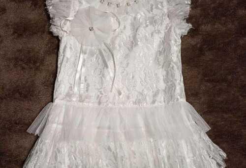 Платье для девочки белое