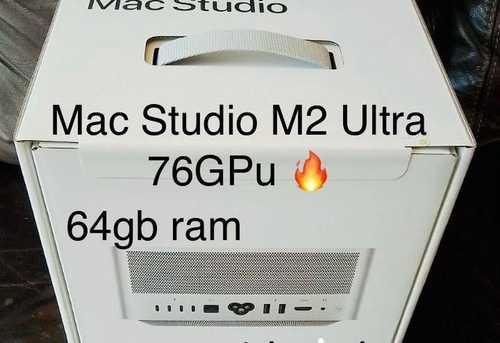 Mac Studio M2 Ultra 76gpu 64gb 1tb