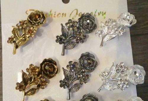 Брошь роза Fashion Jewelry