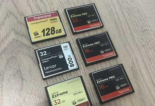 Карты памяти compact flash 16 gb 32 gb 128 gb