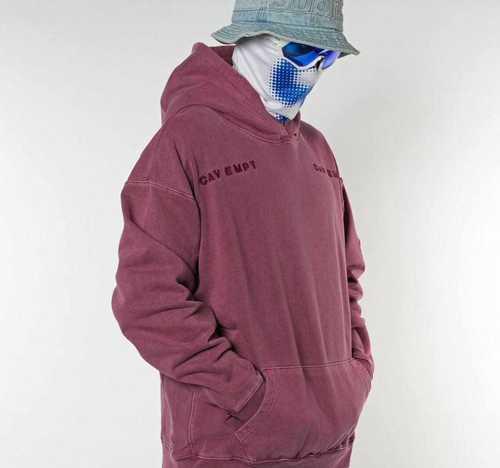 Худи Cav Empt бордовое базовое