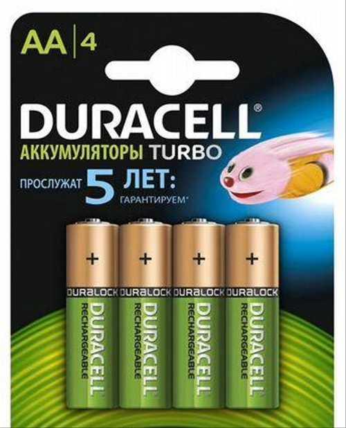 Аккумулятор Duracell 2500 mAh HR6/AA-4BL