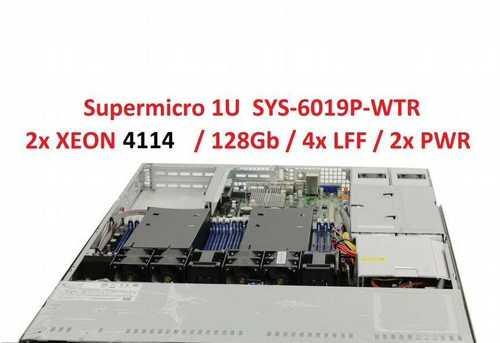 2x Xeon 4114 / 128Gb / 1U Supermicro 6019P-WTR