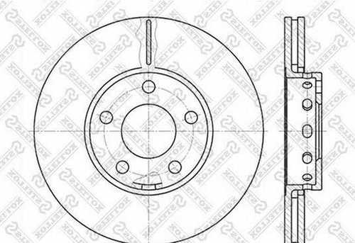 Диск тормозной передний stellox, 60204743VSX