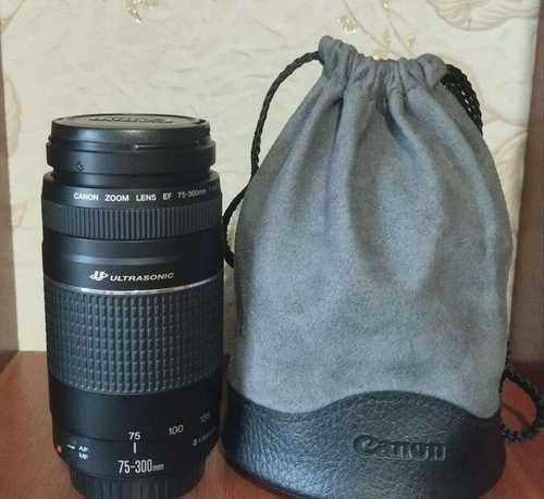Объектив Canon 75-300mm Ultrasonic usm