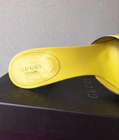 Gucci р40 Made in Italy Кожа Ориг Сабо