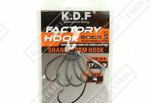 Крючки офсетные форелевые KDF Factory Hook №4