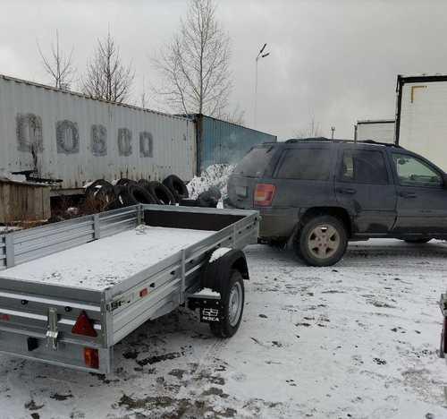 Прицеп одноосный для снегохода