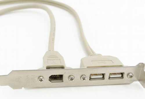 Планка расширения 2x USB + ieee 1394 Firewire