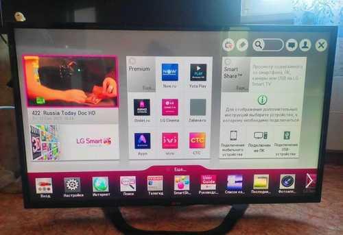 Телевизор lg smart-проводной 108см full HD