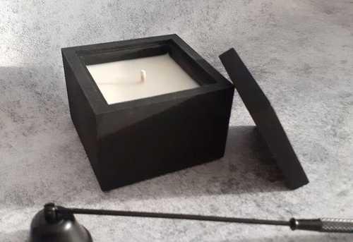 Ароматическая свеча ручной работы в стиле лофт