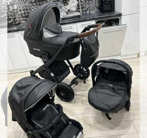 Коляска Verdi Soft 3в1 (экокожа)в идеале