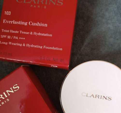 Clarins everlasting cushion тональный крем 103