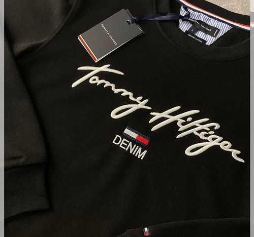 Свитшот Tommy Hilfiger Denim темный плотный