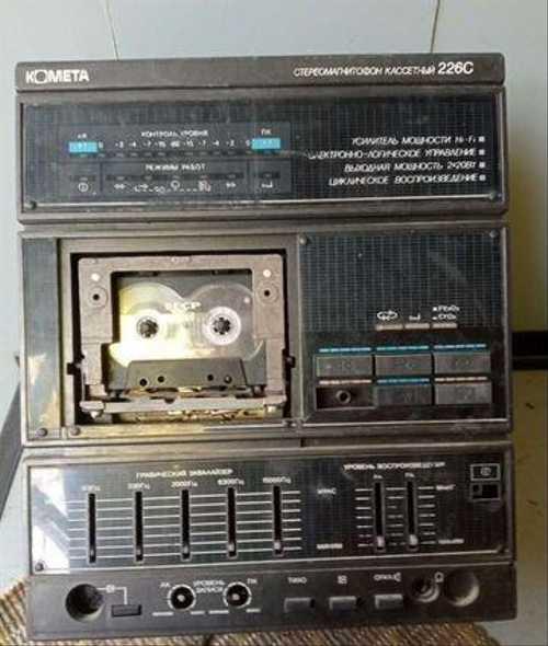 Комета Стереомагнитофон кассетный 226c