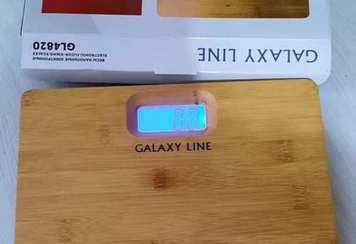 Весы напольные электронные Galaxy бамбук