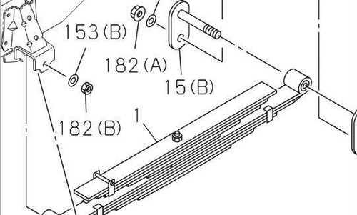 Рессора задняя (с подрессорником) Isuzu NMR85