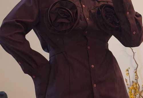 Блузка рубашка Orrez новая бордовая