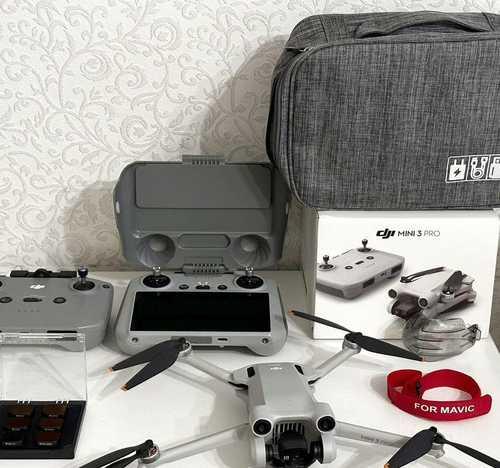 Квадрокоптер DJI mini 3 pro   пульт RC с экраном  