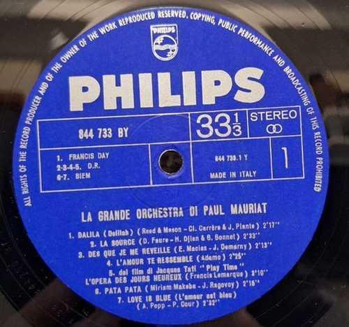 Le Grand Orchestre De Paul Mauriat – Love Is Blue