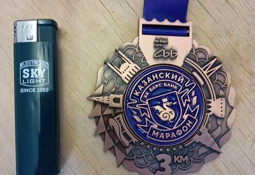 Медаль Казанский марафон 3 км 2023 г
