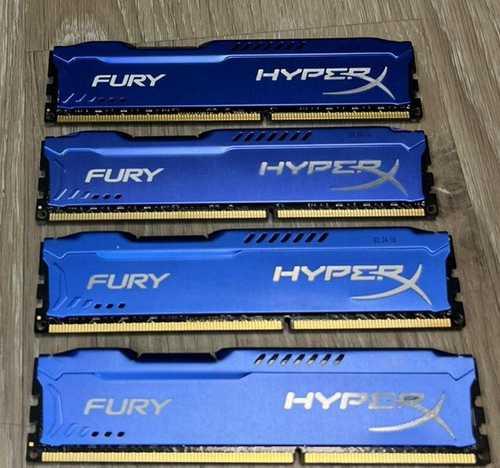 Оперативная память Kingston hyperx fury ddr3 8gb