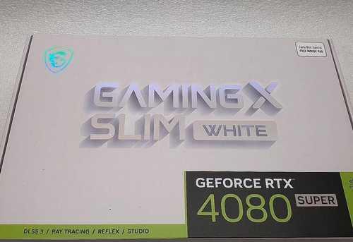 MSI GeForce RTX 4080 super gaming X slim white