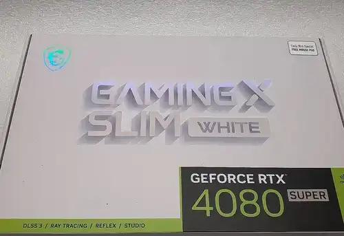 MSI GeForce RTX 4080 super gaming X slim white