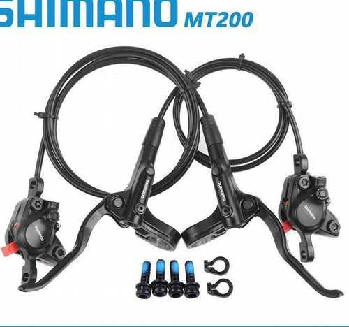 Гидравлические тормоза shimano MT200