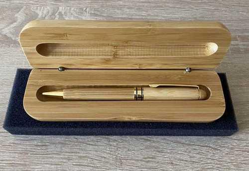 Подарочная шариковая ручка в деревянном футляре