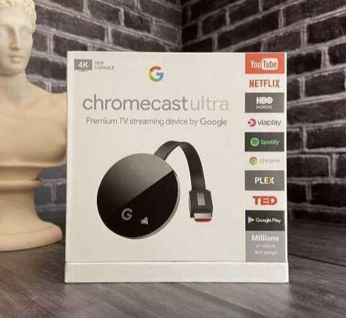 Медиаплеер Google Chromecast Ultra (4K)