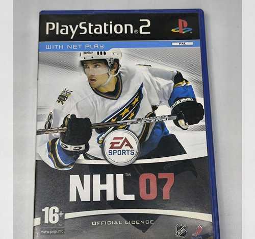 NHL 2007 PS2 игра на диске хоккей