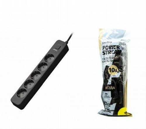 Perfeo сетевой фильтр "power stream", 2500W, 1,5м