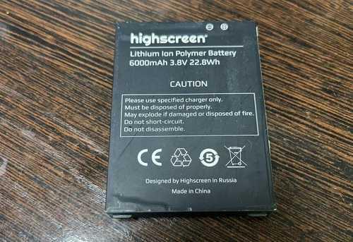 Аккумулятор Highscreen Boost 2 Boost 2 SE 6000 mah