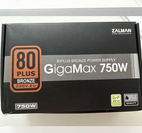 Блок питания zalman GigaMax (gvii) 750W ZM750-GVI