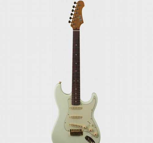 Электрогитара JET Guitars JS-380 Stratocaster SSS Rosewood FB Gold HW Olimpic White