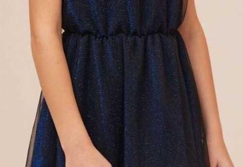 Платье красивое праздничное синее 152 р