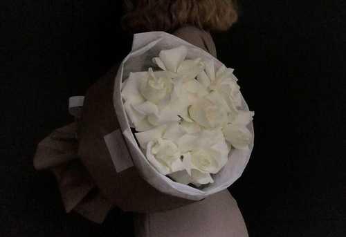 Букет белых французских роз