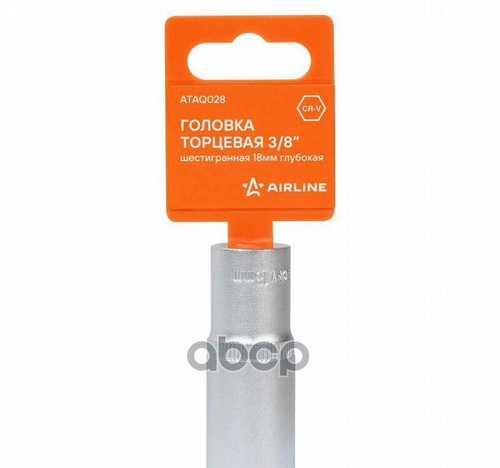 Головка торцевая 3/8 шестигранная 18мм глубокая