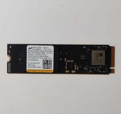 SSD m2 NVMe диск 512 Gb Micron 2400 Gen4