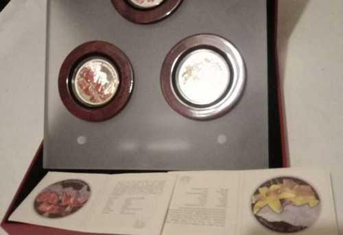 Набор серебряных монет Лилии